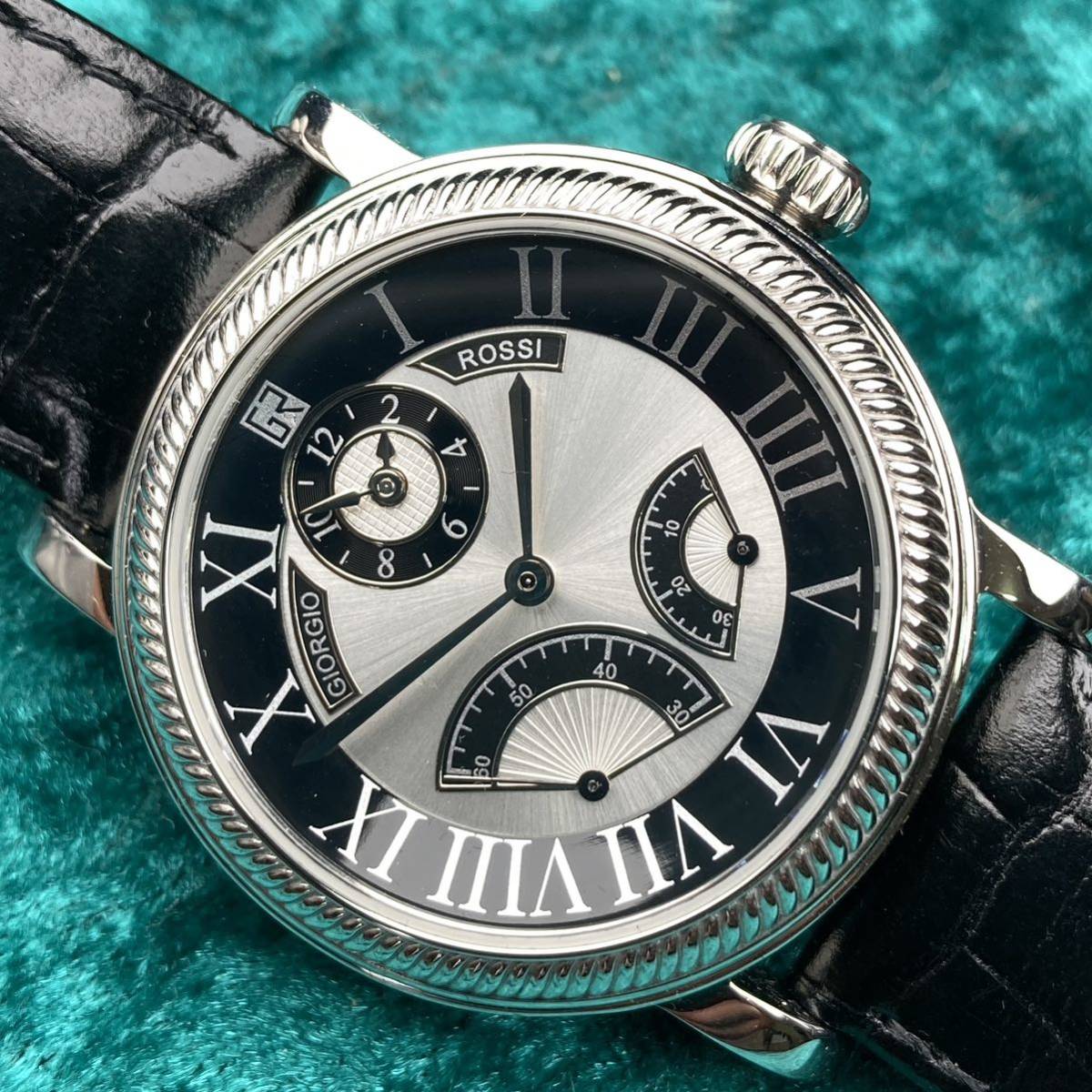 Giorgio Rossi ジョルジオ ロッシ GR0004 機械式自動巻き 文字盤ガラス共に綺麗 コレクターさん預かり品シリーズ(3針（時 ...