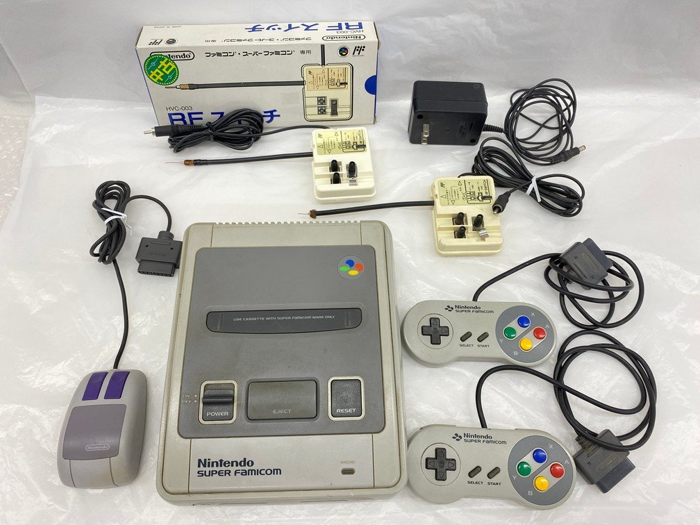 BGAH8020 Nintendo 任天堂 スーパーファミコン RF Switch HVC-003 おまとめ セット(本体、アクセサリー ...