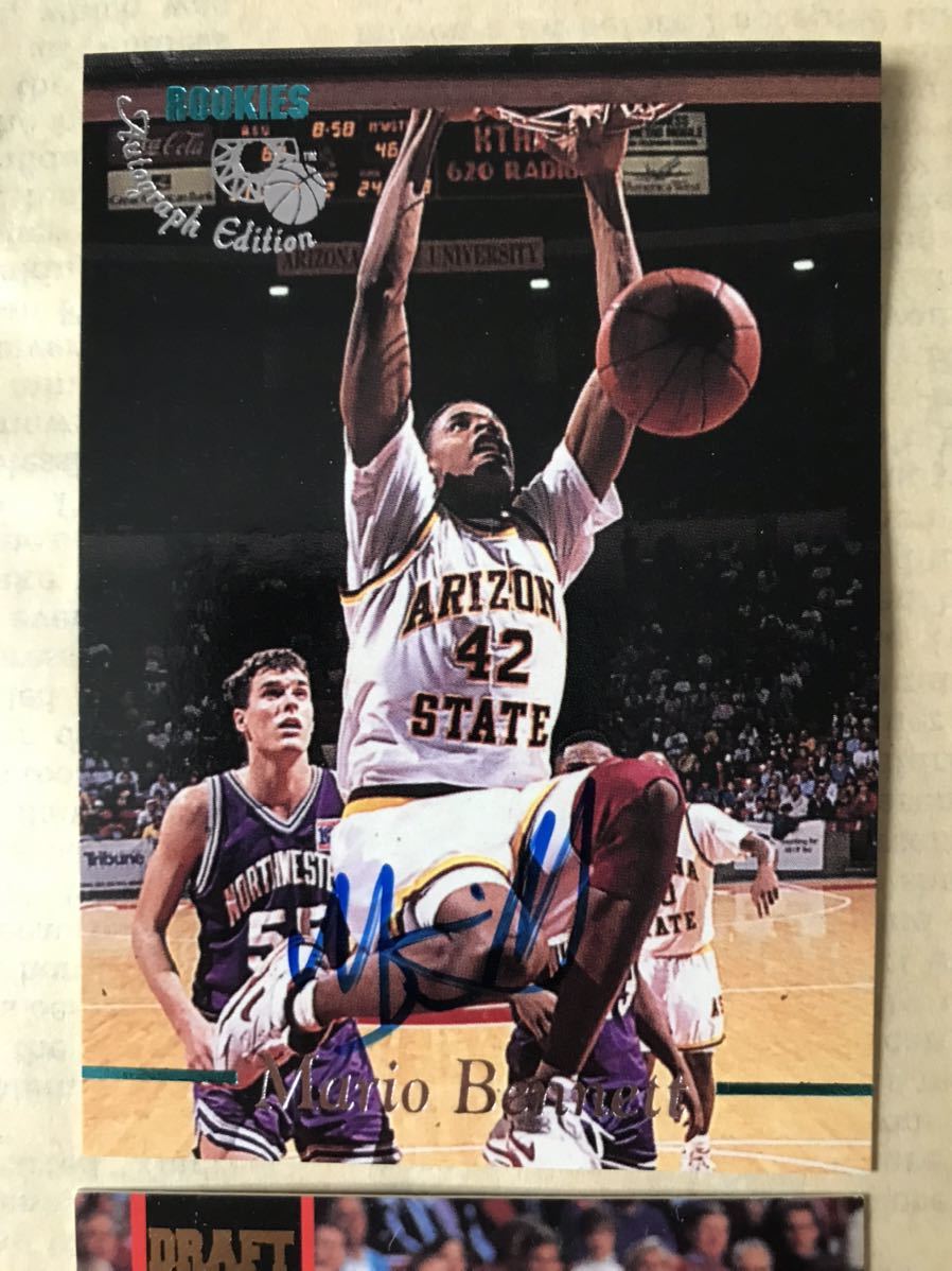 〜直筆サインカード4種 Mario Bennett Travis Best Scott Highmark Sam Mitchell ...