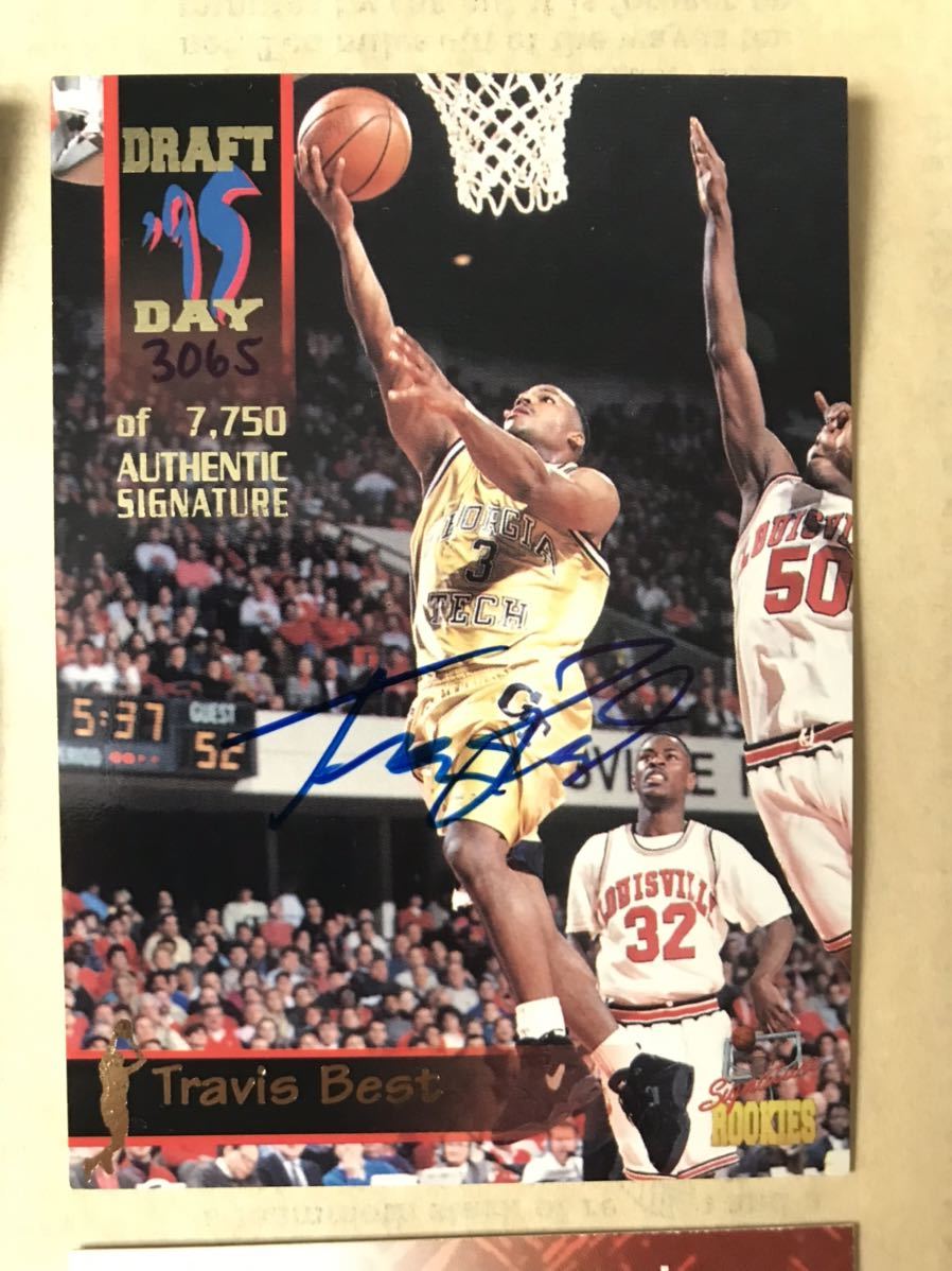 〜直筆サインカード4種 Mario Bennett Travis Best Scott Highmark Sam Mitchell ...