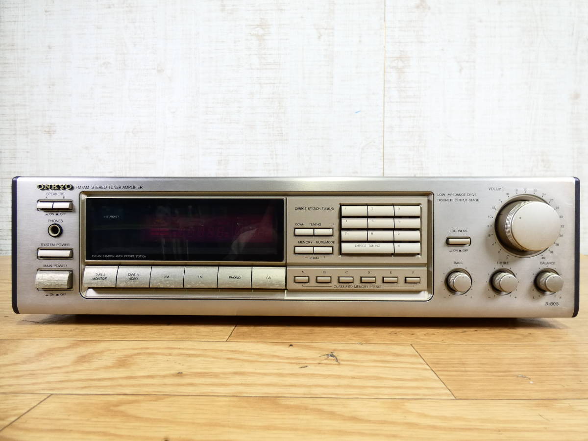 ONKYO オンキョー FM/AMステレオチューナーアンプ R-803 音響機器 オーディオ @120 6(ONKYO)｜売買されたオークション情報、yahooの商品情報をアーカイブ公開 ...