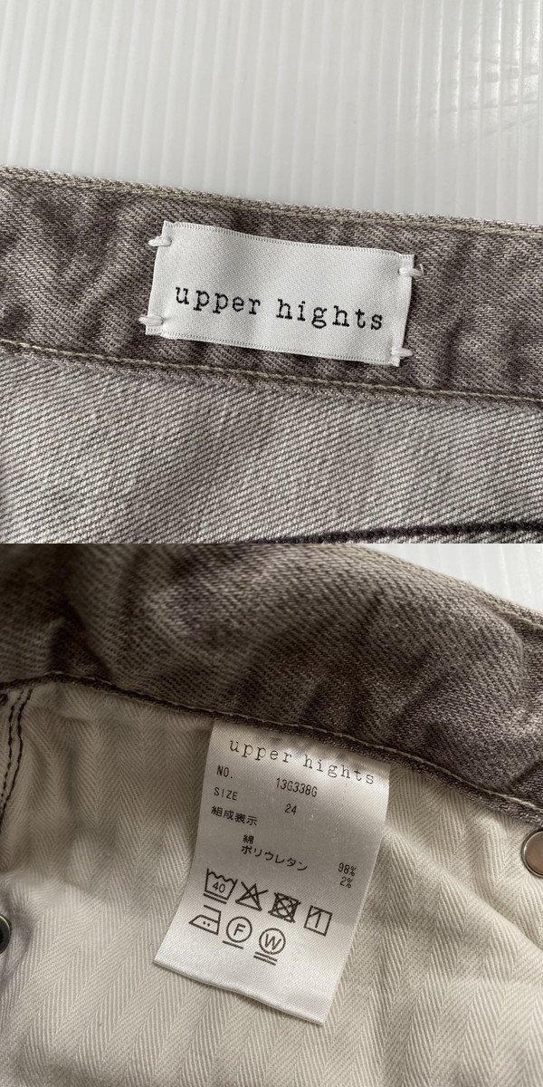定価2.5万円 upper hights アッパーハイツ THE LADY ストレッチ デニムパンツ テーパード 24 グレー アンクルカット(W29（約74cm）～)｜売買されたオークション ...