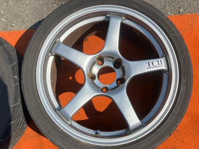 ADVAN Racing TC-Ⅱ 18インチ 9.5J +35 8.5J +37 114.3 5穴 5H S13 S14 S15 R32 ...