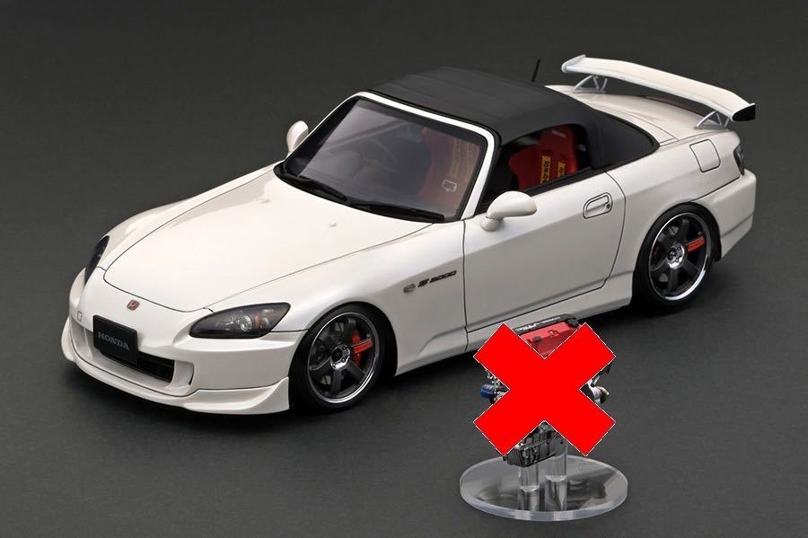 1/18 イグニッションモデル WEB限定 IG2588 1/18 Honda S2000 AP2 Pearl White ignition ...