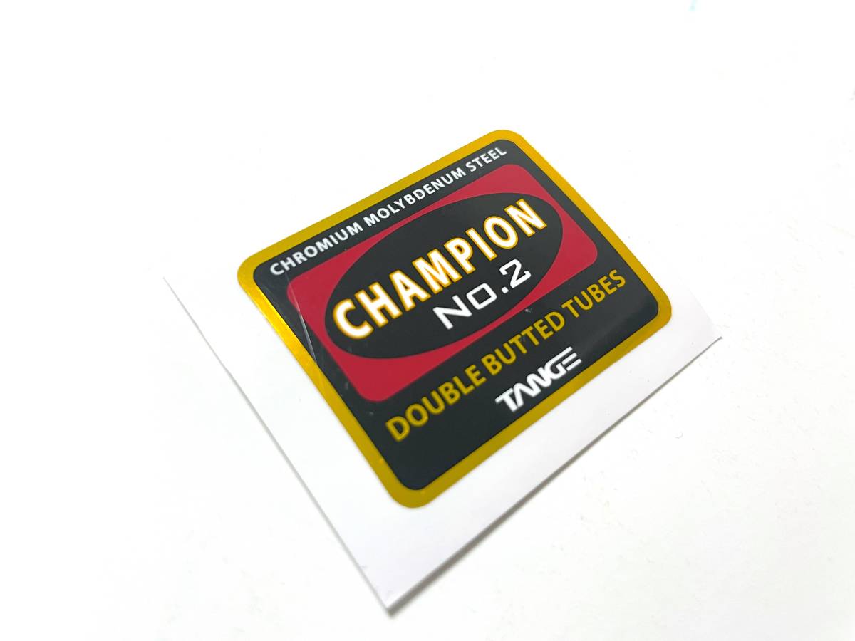 TANGE CHAMPION NO.2 デカール タンゲ 丹下 Cr-Mo STEEL BUTTED TUBES 検3連勝 3RENSHO ...