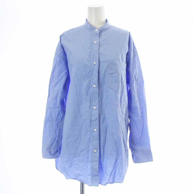 フレームワーク Framework 22AW コットンロング ブラウス シャツ バンドカラー 長袖 青 ブルー 22-050-220-7252-4-0(フレームワーク)｜売買されたオークション ...