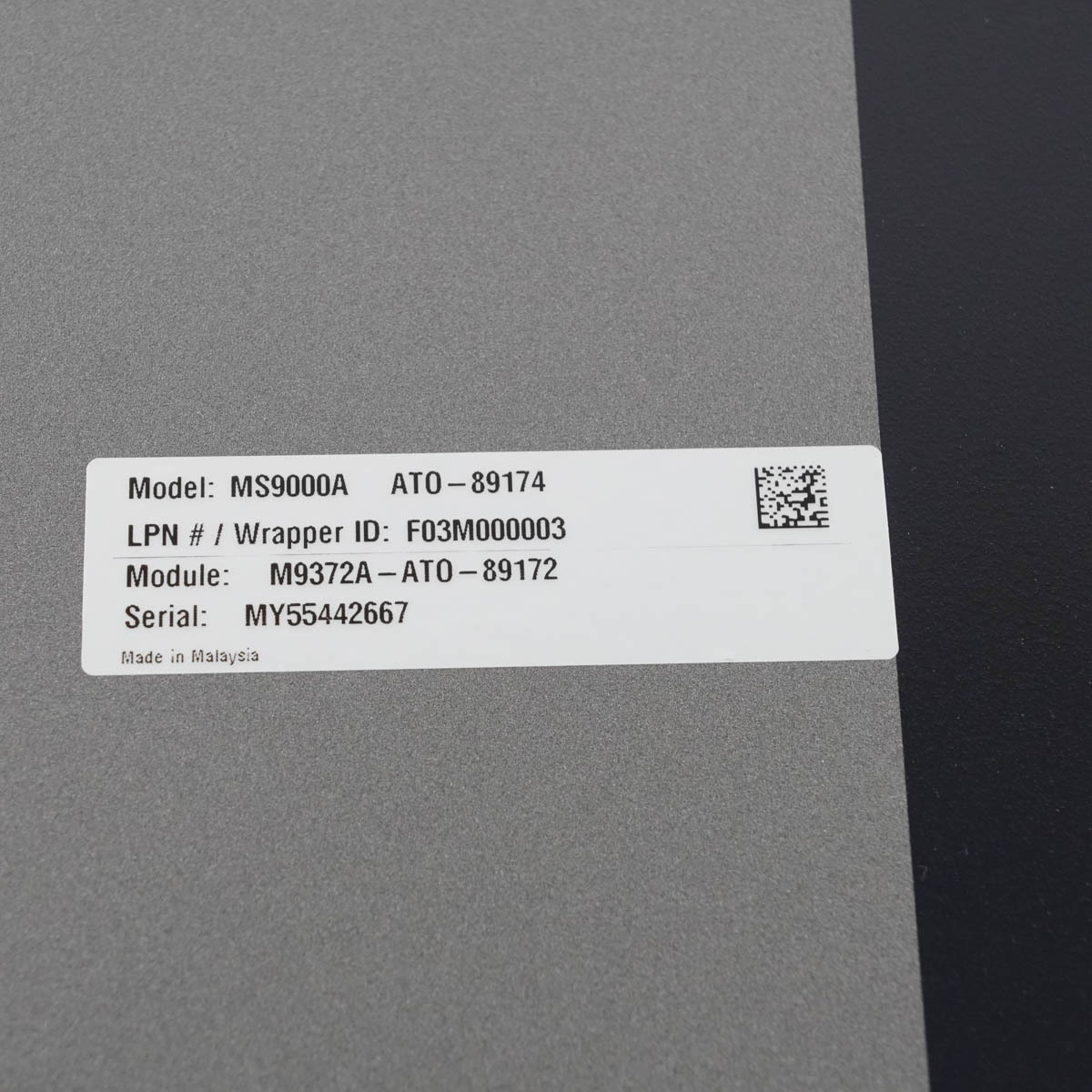 DW 8日保証 M9018B MS9000A ATO-89174 Keysight M9372A-ATO-89172 Agilent hp ...