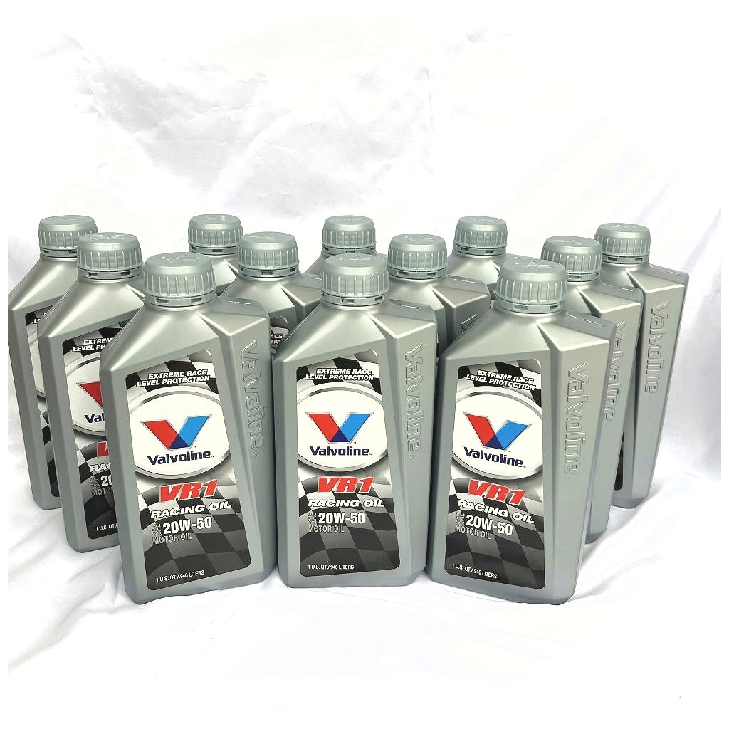 12本セット販売 Valvoline VR1 Racing バルボリン VR1 レーシング 20W-50 1QTボトル 946ml SN ...