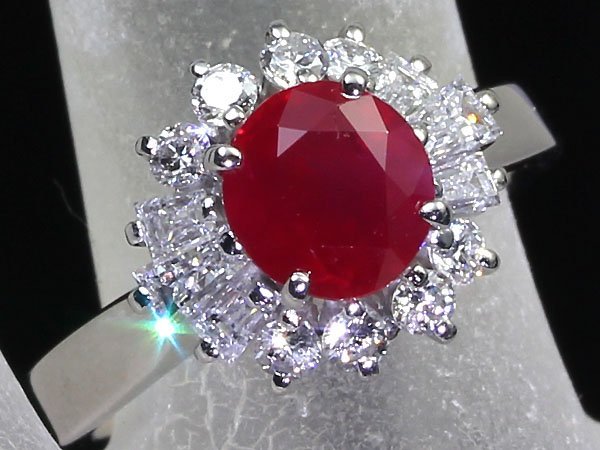 UO9270T 1円 RK宝石 Ruby 豪華絢爛 極上天然ルビー 大粒1.5ct 極上ダイヤモンド 総計0.69ct Pt900 高級リング ダイヤ(ルビー)｜売買されたオークション情報 ...