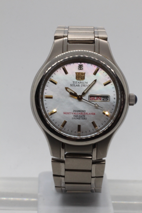 ELGIN FK-1251-C SOLAR DRIVE DIAMOND 100M TITANIUM TREASURE 品時計 23.9.3 ...