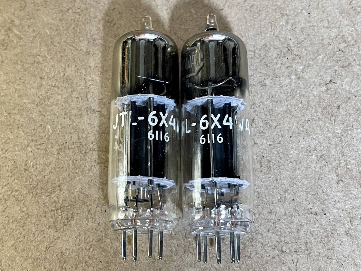 Vintage MFD BY TUNG-SOL ELECTRIC/JTL-6X4WA 真空管／TELEFUNKEN V72a用にストック 2個 ...