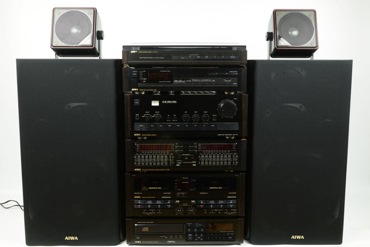 TO AIWA アイワ バブルコンポ MX-S777 GE-999 FX-SW777 DX-S777 TX-S777 LX-E777 SX-S777 SX-R9 通電確認済み リモコン 付属品 ...