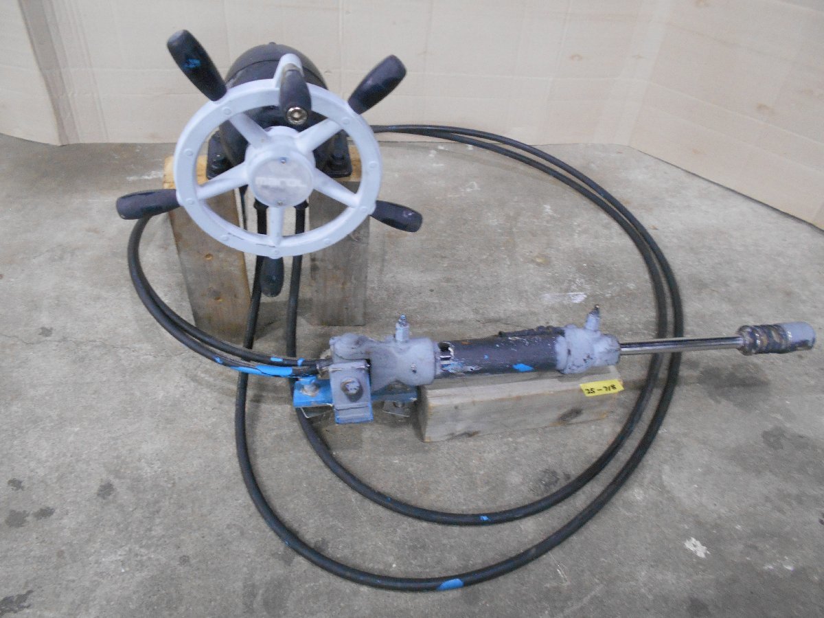 25-718 MAROL マロール㈱ ヘルムポンプHRP-30 ステアリング付き＆直動型 受動シリンダー 油圧 パワステ 品(操舵装置)｜売買 ...