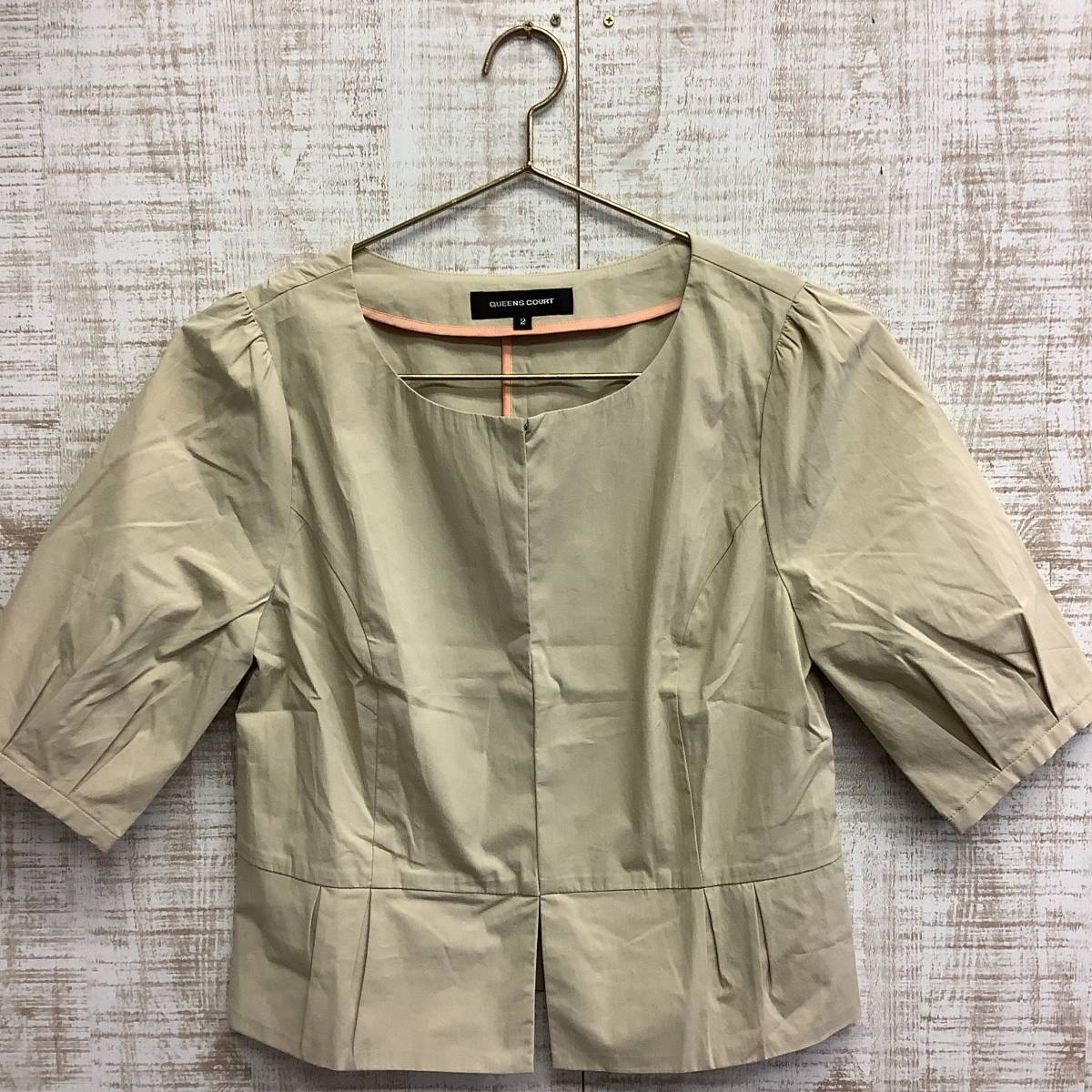 A338 QUEENS COURT | クイーンズコート 薄手ジャケット サイズ2(その他)｜売買されたオークション情報、yahooの商品情報 ...