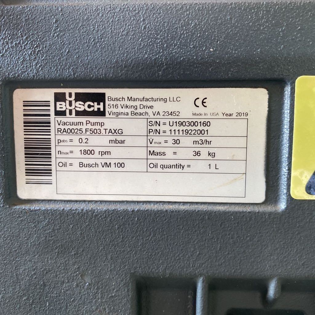 T4910 BUSCH 真空ポンプ R5 RA0025F 200V 50/60Hz(ポンプ)｜売買されたオークション情報、yahooの商品情報 ...