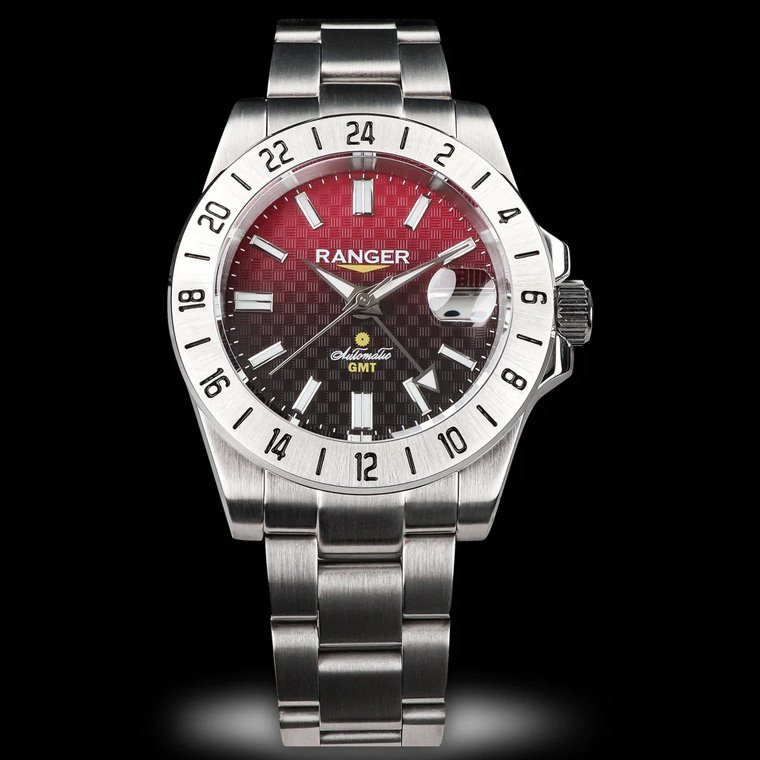 最新作 WANCHER RANGER4 赤富士/AKAFUJI 機械式自動巻き 腕時計 GMT ハック機能 21600ハイビート 夜光塗料 撮影品 1円 /RG4(3針（時、分、秒）)｜売買さ ...