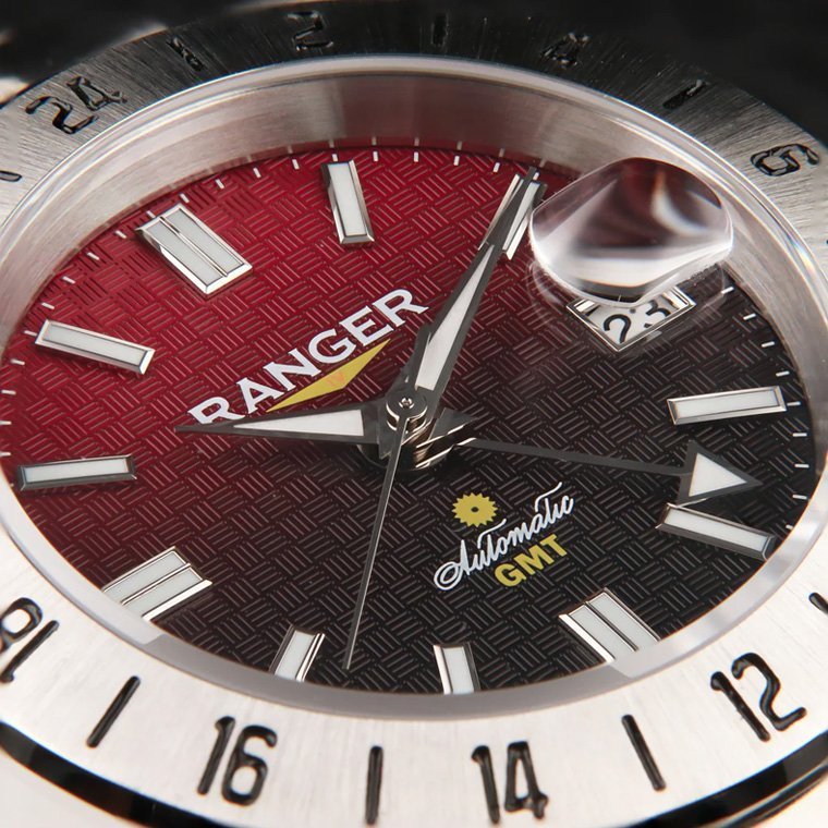 最新作 WANCHER RANGER4 赤富士/AKAFUJI 機械式自動巻き 腕時計 GMT ハック機能 21600ハイビート 夜光塗料 撮影品 1円 /RG4(3針（時、分、秒）)｜売買さ ...