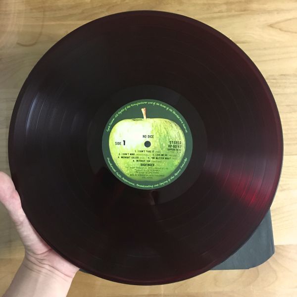 国内盤 初版 丸帯 赤盤 バッドフィンガー / 嵐の恋 AP-80147 検 BADFINGER NO DICE 東芝 帯付 JAPAN RED WAX LP OBI APPLE ...