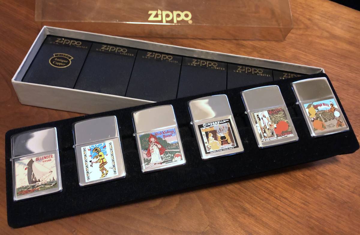 ZIPPO 限定版 ヨット インディアン 赤ずきん シンデレラ WARRIOR BURAND ORANGE INDIAN HILL ...