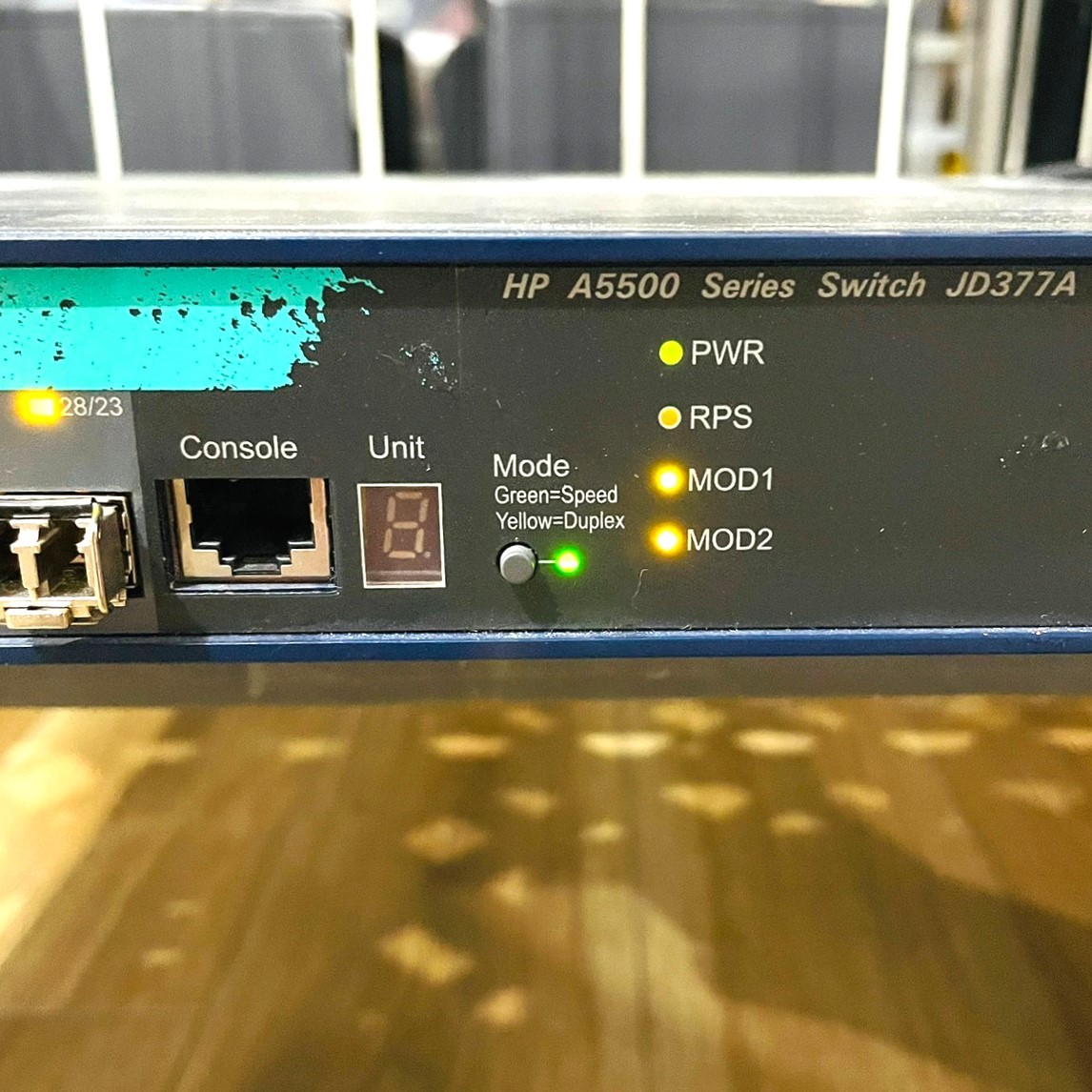 H03 通電OK HP 5500 Series Switch JD377A A5500-24G EI スイッチ w 2 Intf ...