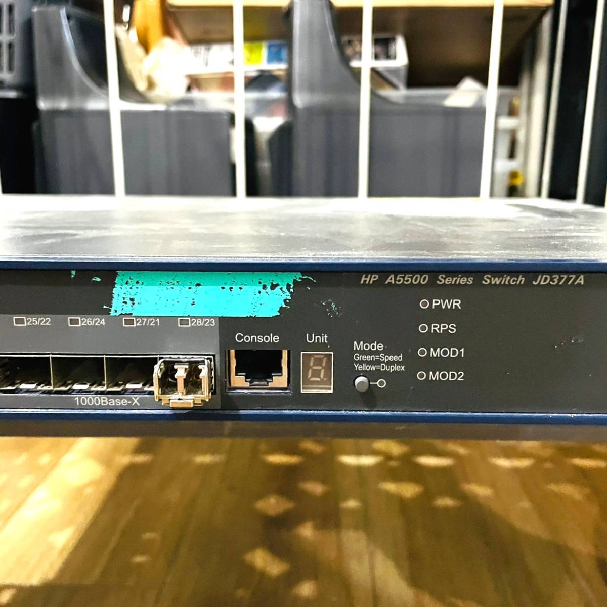 H03 通電OK HP 5500 Series Switch JD377A A5500-24G EI スイッチ w 2 Intf ...