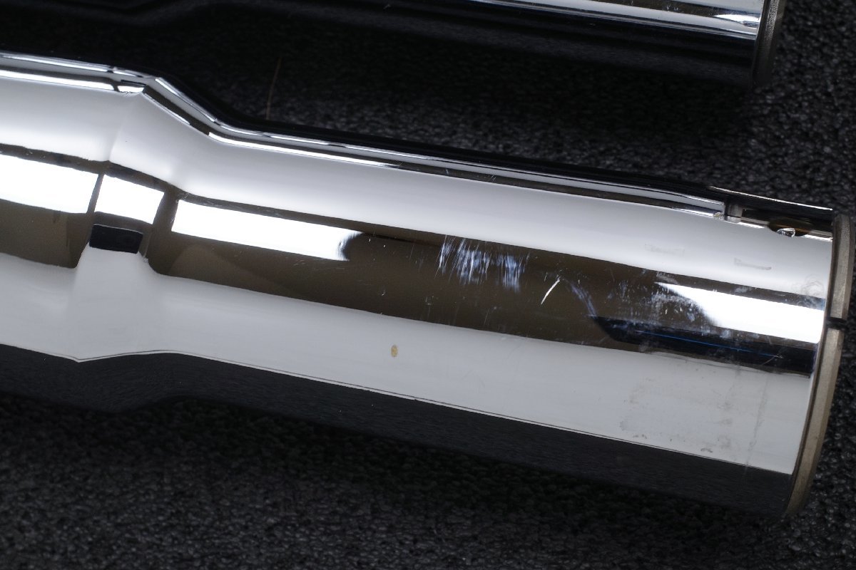 95~16 ダイナ FXD FXDL モーターステージ ブラス 63スラッシュ スリップオン マフラー サイレンサー(ハーレーダビッドソン用 ...