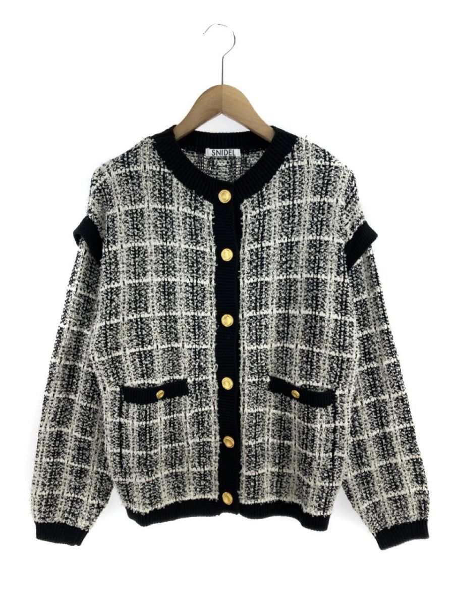 snidel スナイデル ツイード 金ボタン カーディガン sizeF/黒系 dka6 レディース(ジャケット、上着)｜売買されたオークション情報、yahooの商品情報をアーカイブ公開 ...