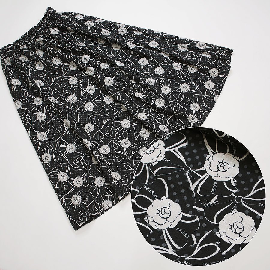 未着用 インゲボルグ 黒 カメリアロゴリボンpt.コットンスカート/フリー/定価29700円/2023コレ/ /K19-174(インゲボルグ)｜売買されたオークション情報、yahooの商品情報 ...