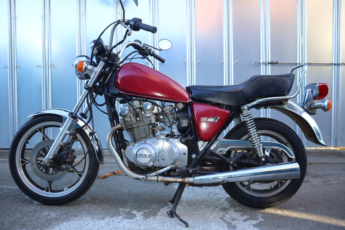 SUZUKI スズキ GS450L GS450D7111- 実動車 動画有 旧車絶版車 逆輸入車 現地タイトル付き GS400 GSX400 ...
