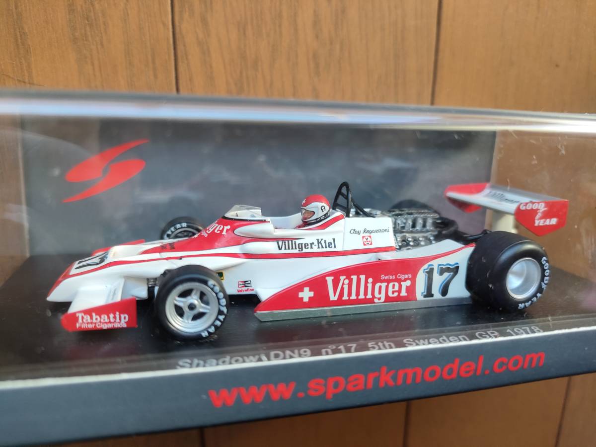 Spark スパーク 1/43 Shadow DN9 No.17 5th Swedish GP 1978 Clay Regazzoni ...