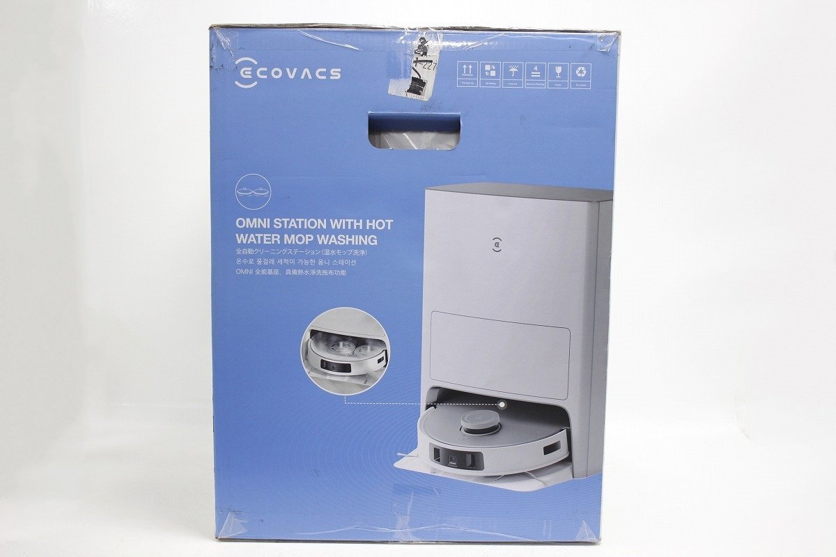 ECOVACS エコバックス DEEBOT T20 OMNI 床掃除ロボット DLX23 ステーション CH2232 ロボット掃除機 2023年製 12-E015X/1/180(ロボットタイプ ...