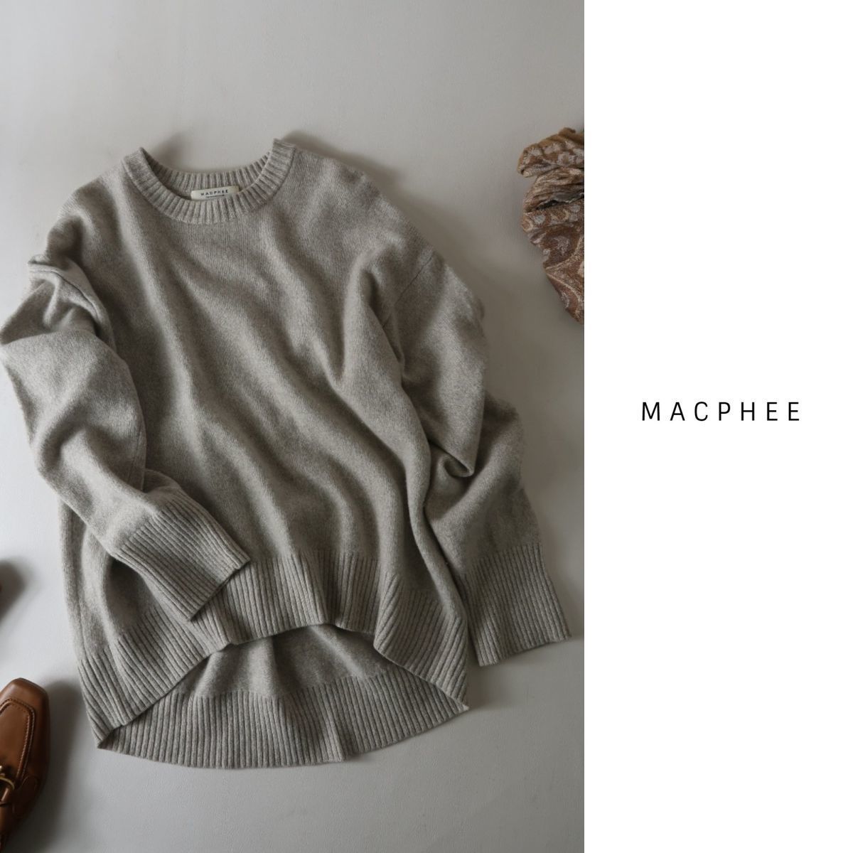 1.6万 トゥモローランド/マカフィー MACPHEE ラムカシミヤ クルーネックプルオーバー Sサイズ A-O 8274(トップス)｜売買されたオークション情報、yahooの商品情報を ...