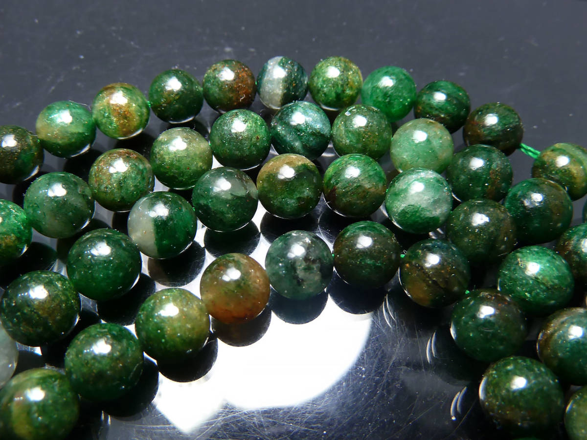 国内入手困難 天然石 euchlorite kmate ユークロライト ユークロリン 8mm 硫酸塩鉱物 ブレスレット euc08001(天然 ...