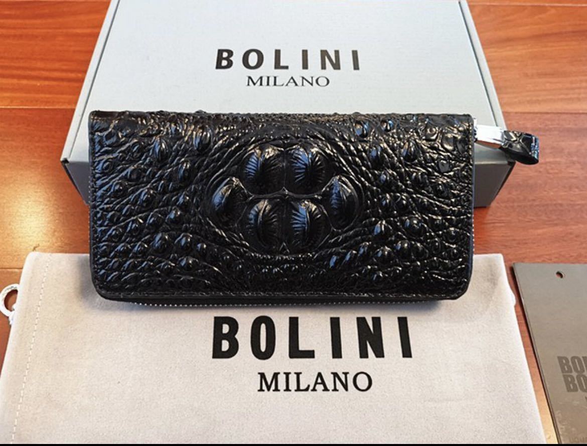 ミラノ発 BOLINI/ボリニ 最上級牛革 クロコダイル ラウンドファスナー 長財布(長財布（小銭入れあり）)｜売買されたオークション情報 ...