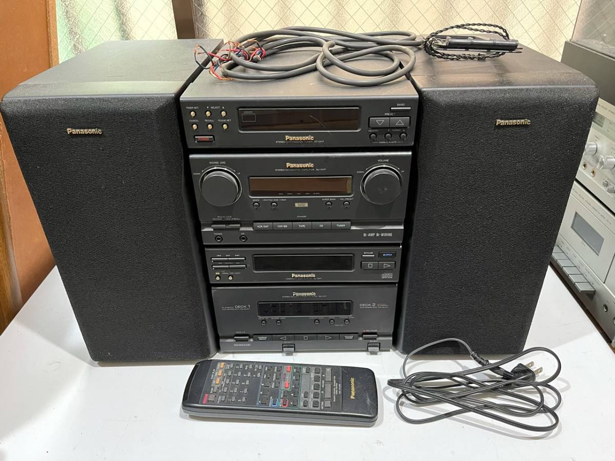 Panasonic バブルコンポ SC-CH7 CD カセット ミニコンポ ジャンク リモコン付(その他)｜売買されたオークション情報 ...