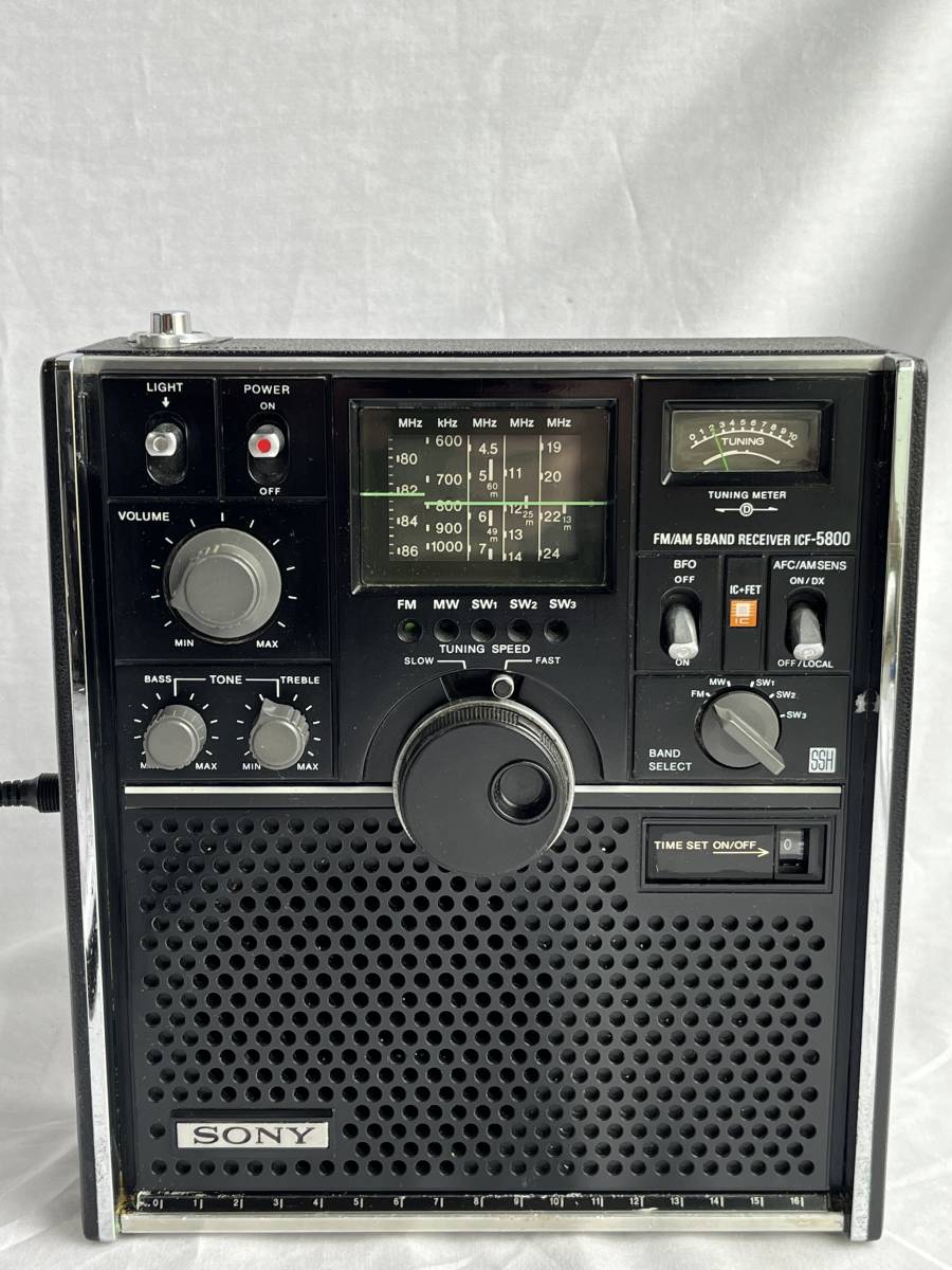 M135 SONY ICF-5800 FM/AM 5BAND RECEIVER 通電OK ジャンク品扱い(一般)｜売買されたオークション情報 ...