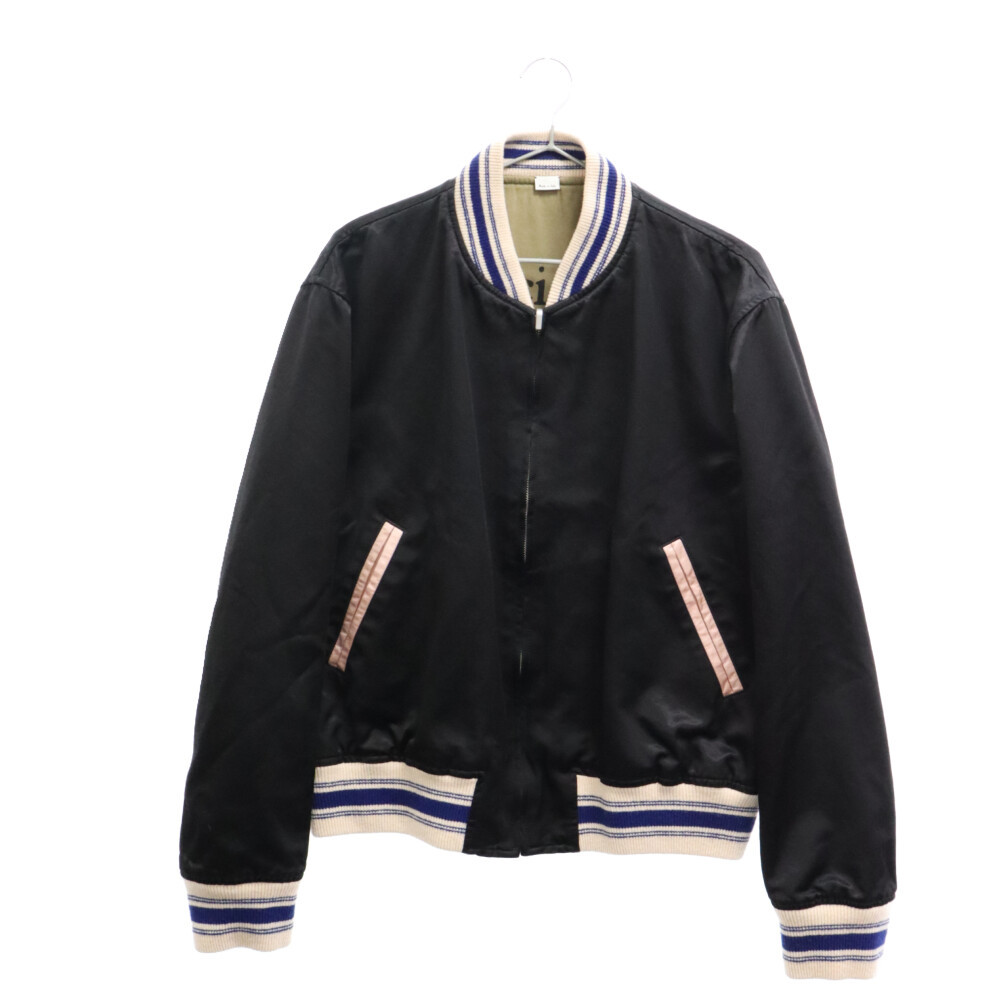 GUCCI グッチ 20AW REVERSIBLE BOMBER JACKET リバーシブル ボンバージャケット ブルゾン ブラック/カーキ 609506-ZAEGF(ジャンパー、ブルゾン ...