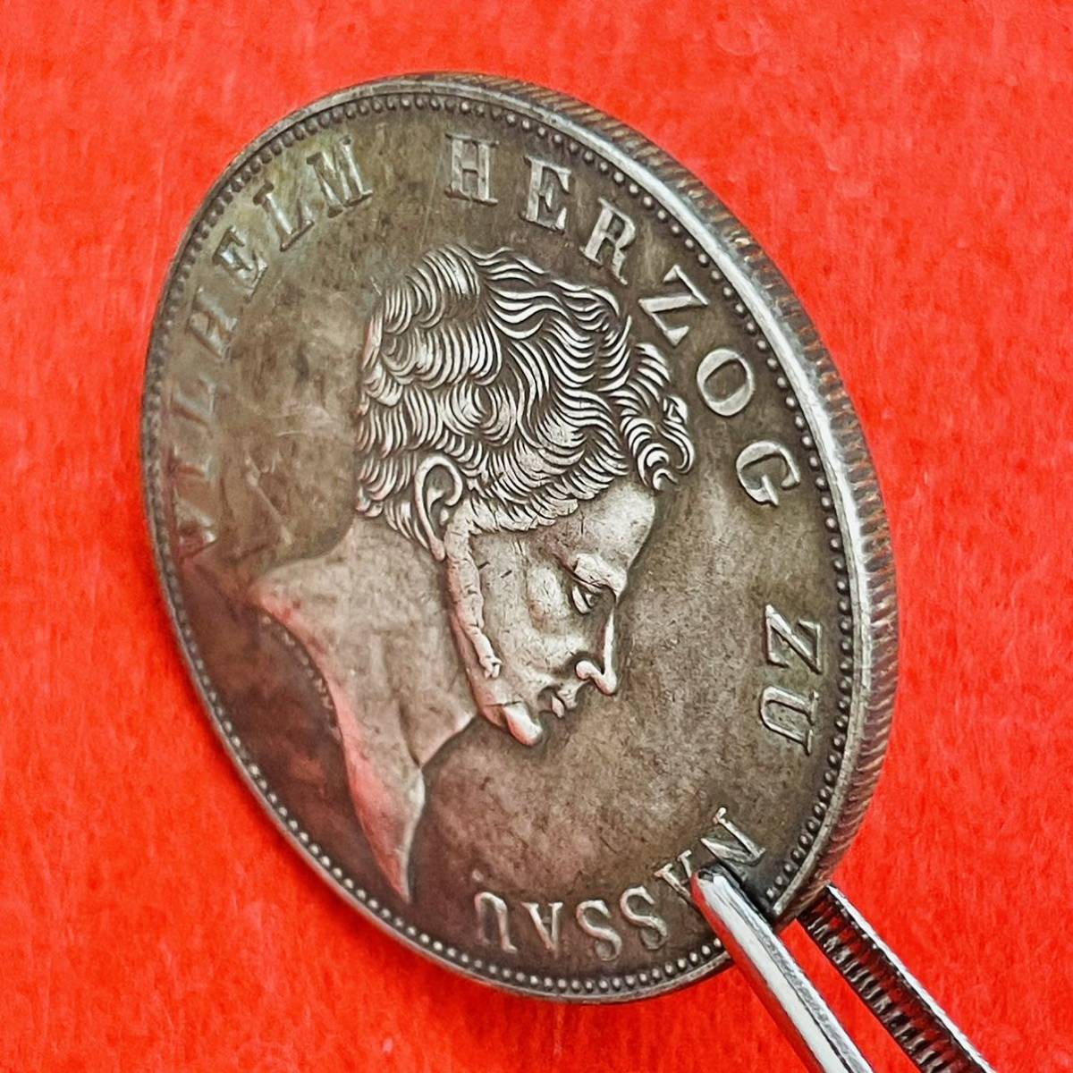 ドイツ 硬貨 ウィリアム 1836年 ドイツ領 ナッソー公爵 ナッソウ公国紋章 クラウン 獅子 コイン 古銭 重さ22.46g(ヨーロッパ)｜売買されたオークション情報、yahooの商品情報を ...