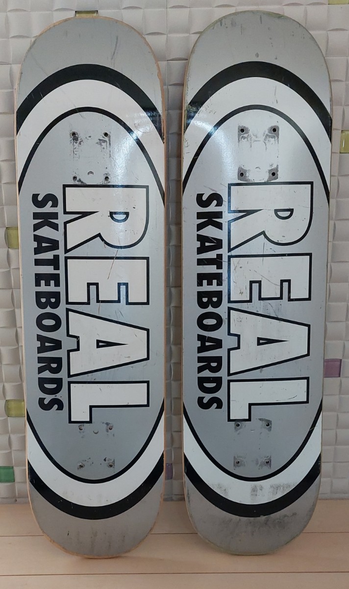 REAL DECK リアル TEAM CLASSIC OVAL SILVER 7.75インチ 2枚セット(デッキ)｜売買されたオークション情報 ...