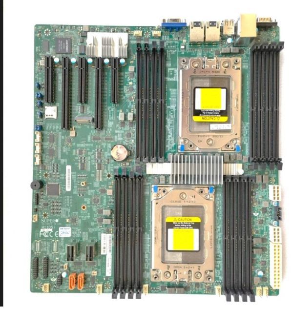Supermicro H11DSi Socket SP3 Motherboard+AMD EPYC 7301 CPU 2個+CPUクーラー 2 ...