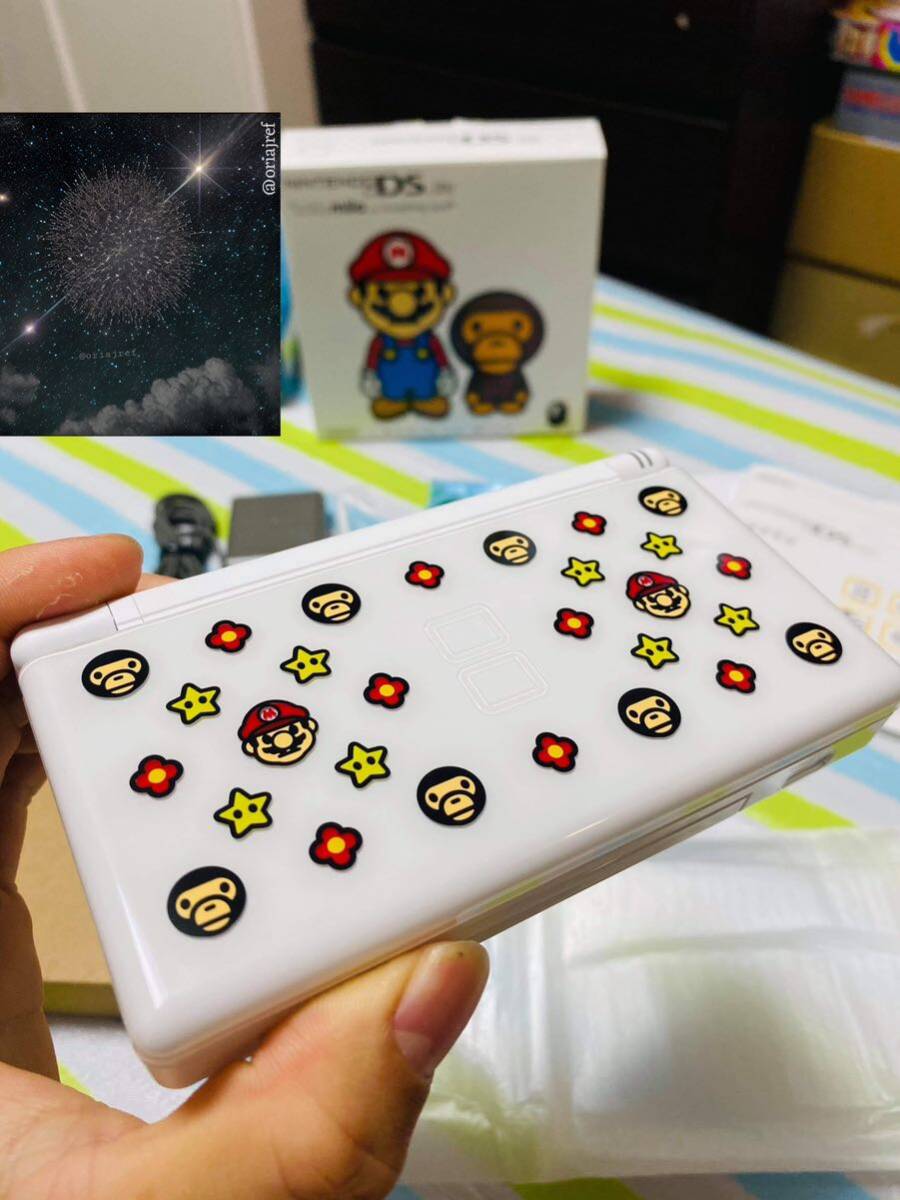Nintendo DS Lite BABY MILO EDITION ア ベイシングエイプ マリオ コラボ ゲーム機 A BATHING ...