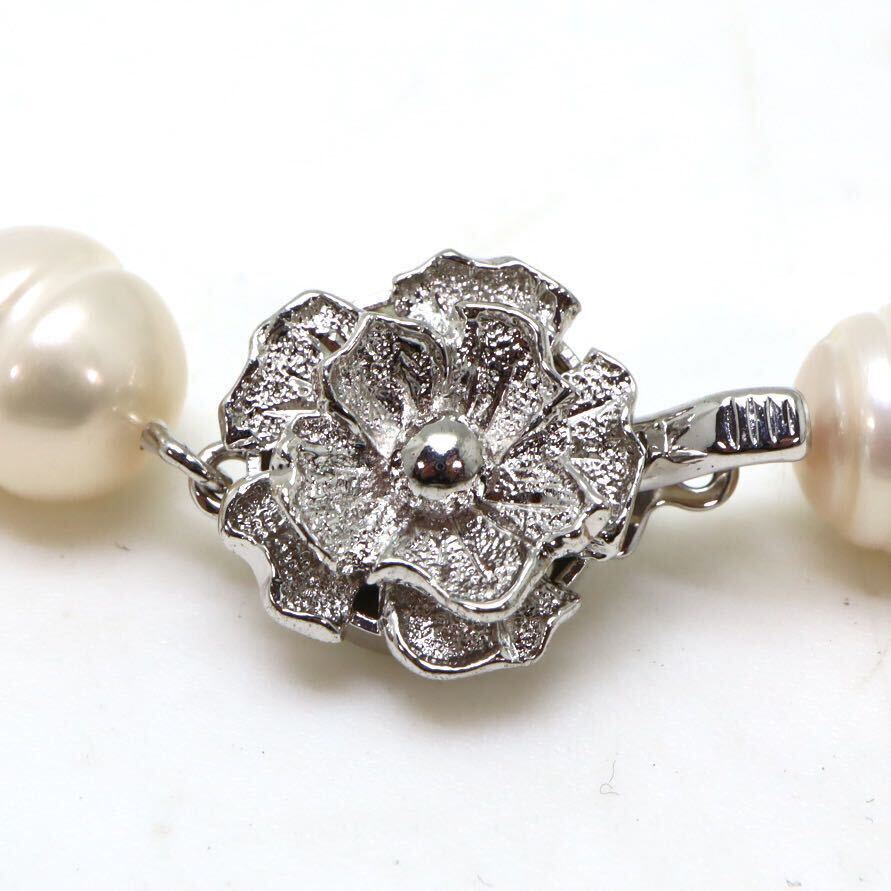 真科研 鑑別書付き 本真珠ネックレス/イヤリング a 61.7g 43.0cm パール pearl sapphire necklace earring jewelry silver EA3 ...