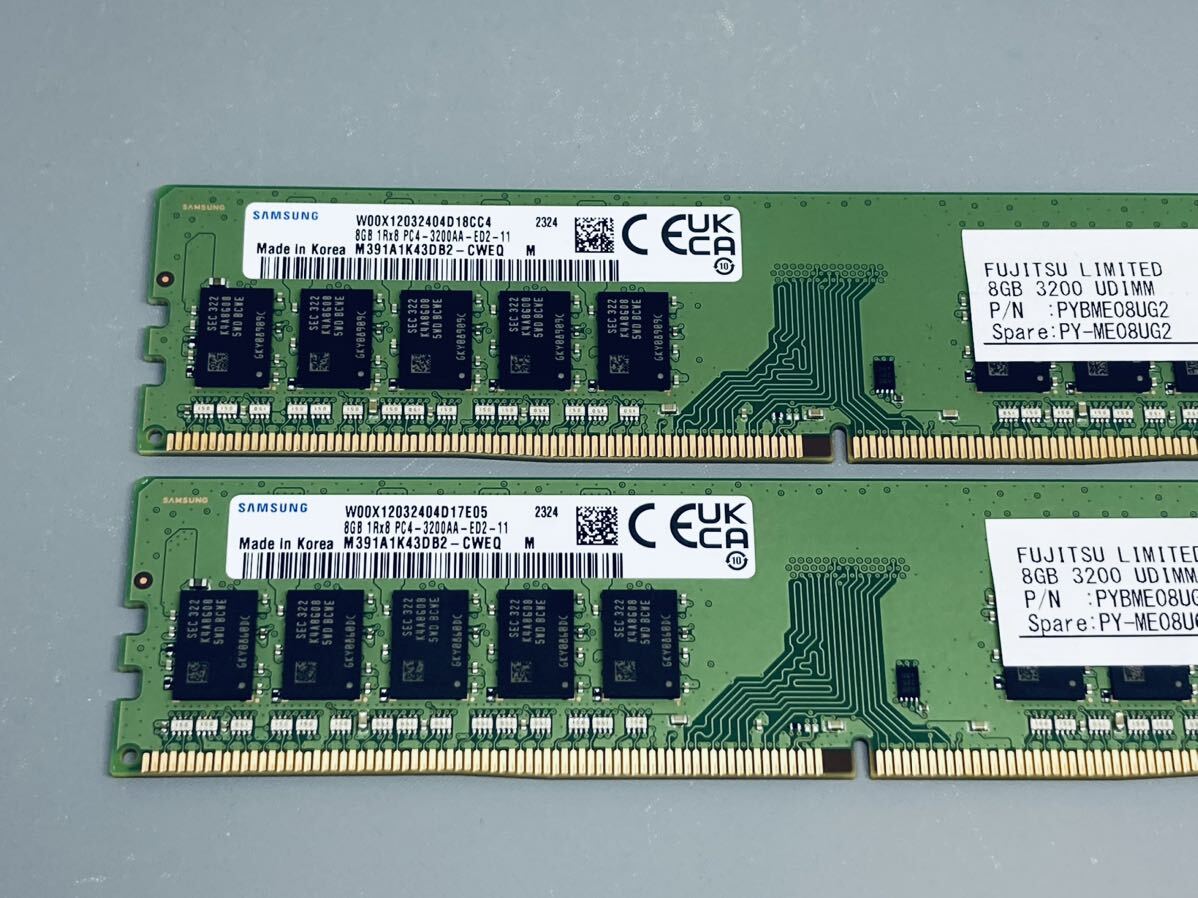 富士通PRIMERGY TX1310/1320 M5純正 PYBME08UG2/PY-ME08UG2 SAMSUNG DDR4 3200 ...