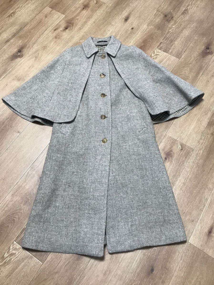 4-85 DAKS ダックス ロングコート コート ケープ ポンチョ サイズ9AB2(ダックス)｜売買されたオークション情報、yahooの商品情報をアーカイブ公開 - オークファン ...