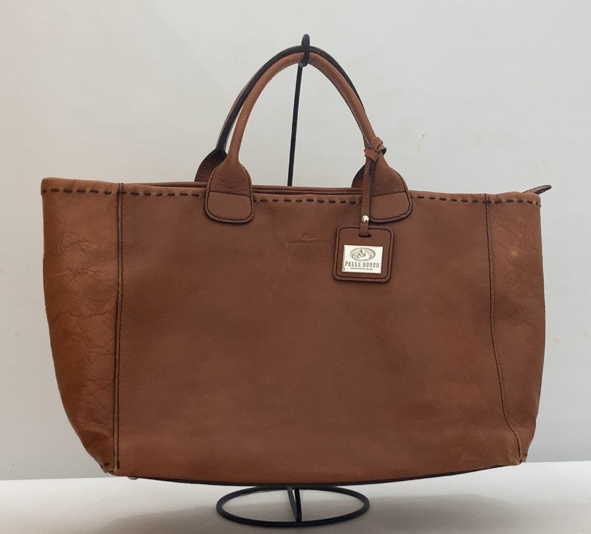 PELLE BORSA ペレボルサ レザー ハンドバッグ YH4-83(皮革製)｜売買されたオークション情報、yahooの商品情報をアーカイブ公開 - オークファン（aucfan.com）