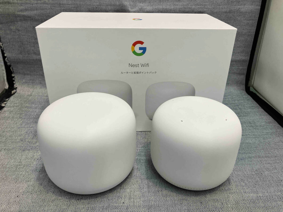 1円スタート Google Nest Wifi ルーターと拡張ポイントパック H2D H2E 30-07-08(無線LAN)｜売買された ...