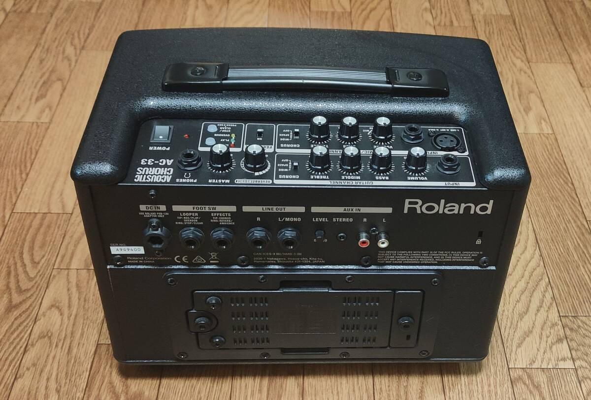 Roland ローランド アコースティック ギター アンプ 15W+15W ブラック AC-33(ローランド)｜売買されたオークション情報、yahooの商品情報をアーカイブ公開 ...