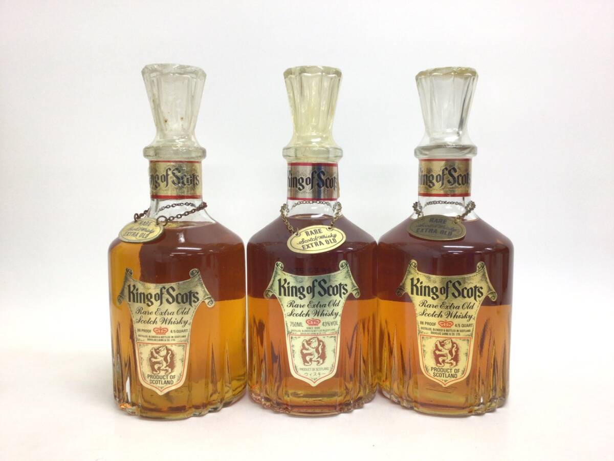 ウイスキー キングオブスコッツ レア エクストラ オールド 3本セット 750/760ml 43％ 重量番号:6 K-1(スコッチ)｜売買されたオークション情報、yahooの商品情報を ...