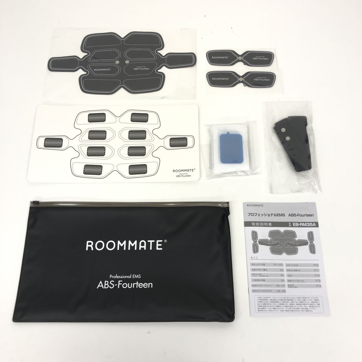 ems 腹筋ベルト ROOMMATE プロフェッショナルEMS ABS-Fourteen EB-RM35A J312-040#100 ...