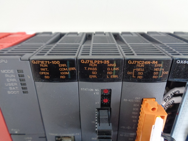 三菱電機 MITSUBISHI シーケンサーユニット一式 MELSEC-PLC Q61P Q02HCPU QJ71E71-100 ...